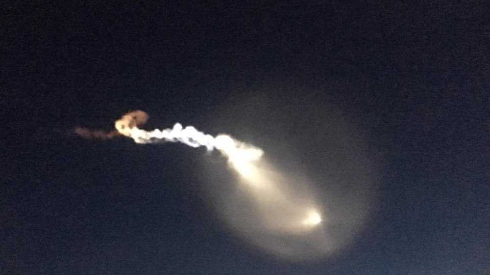Photos: SpaceX lights up sky as exhaust interacts with sun
