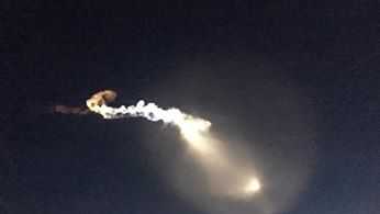 Photos: SpaceX lights up sky as exhaust interacts with sun