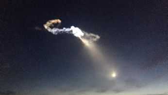 Photos: SpaceX lights up sky as exhaust interacts with sun