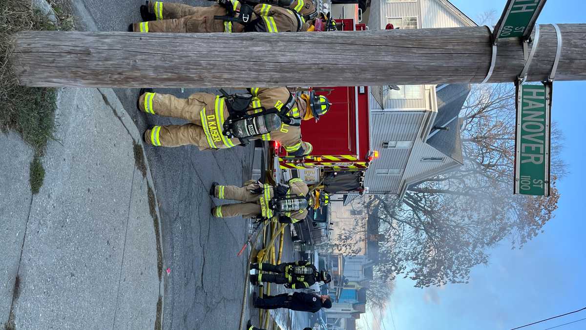 Structure fire reported on Hanover Street in Hamilton