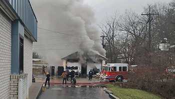 Reports of a structure fire on South Broadway Street