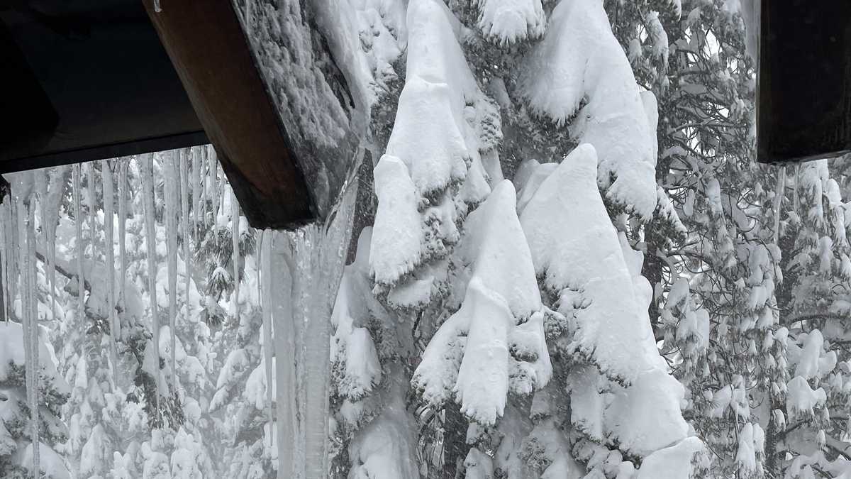 PHOTOS: Weekend snowstorm blankets the Sierra