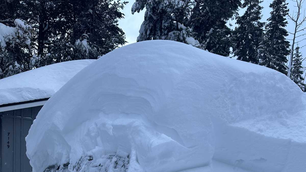 PHOTOS: Weekend snowstorm blankets the Sierra