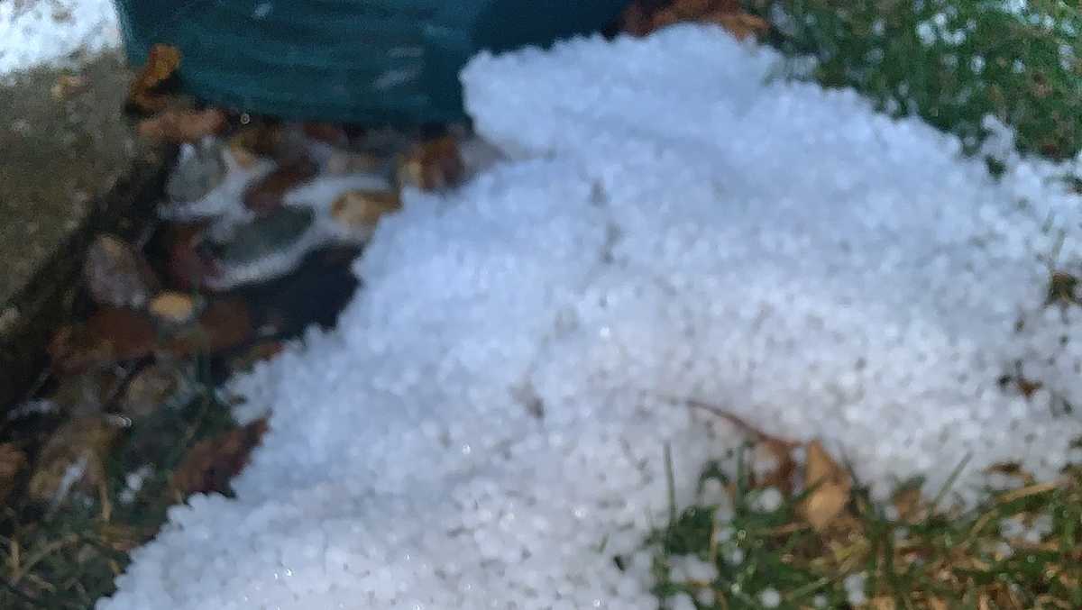 Des Moines weather: Small hail falls early Monday morning