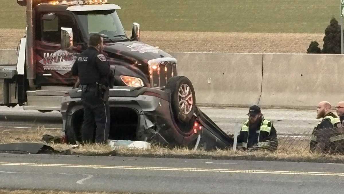 Vehicle overturns on Route 283, causes major delays in Lancaster County ...