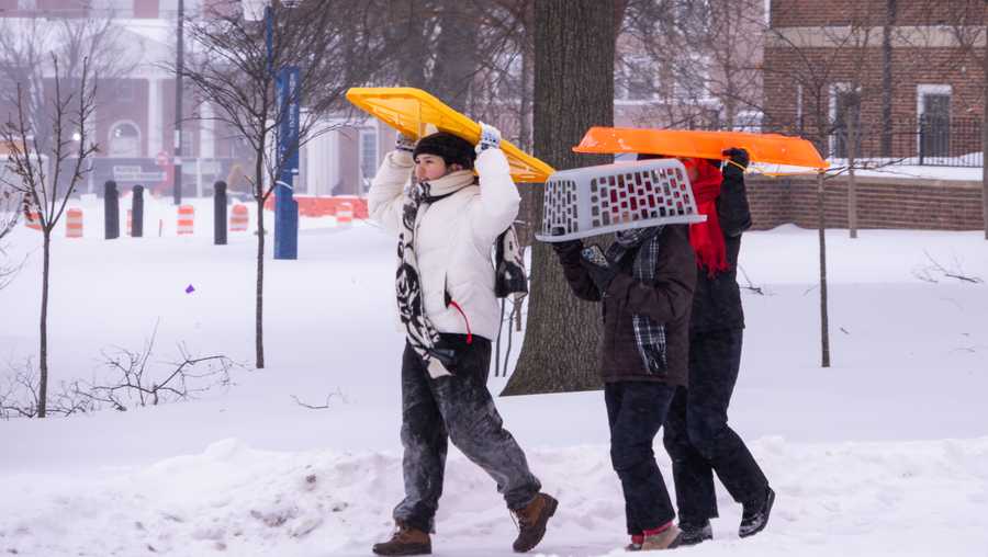 'Joke's on him': Who's that behind the snowblower?
