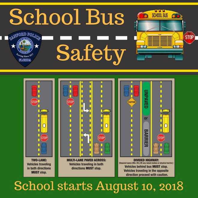 School bus safety: When to stop for a bus that is loading or dropping ...