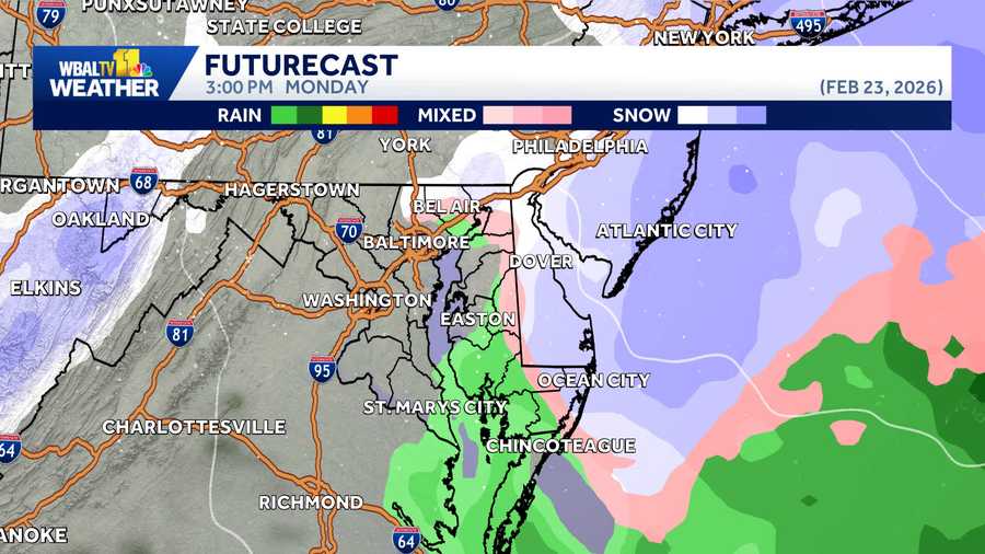Baltimore weather: Heavy snow Sunday night as it gets colder
