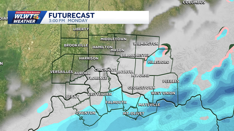 Hour by hour: Tracking the season's first snowfall Monday in Cincinnati