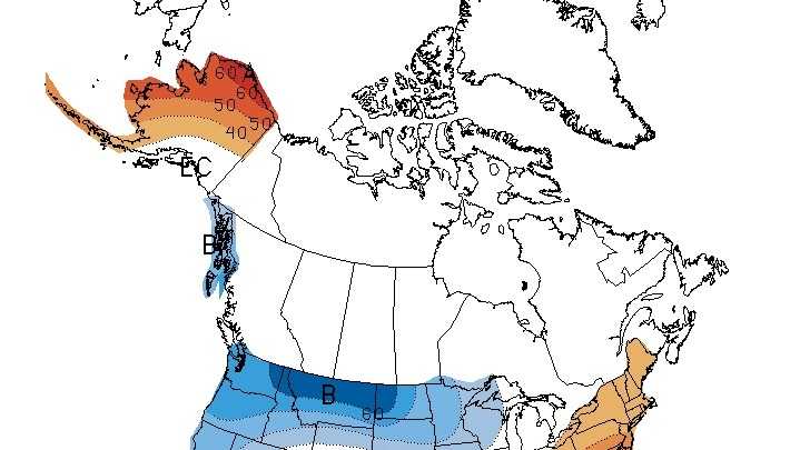November's forecast looks a little warmer