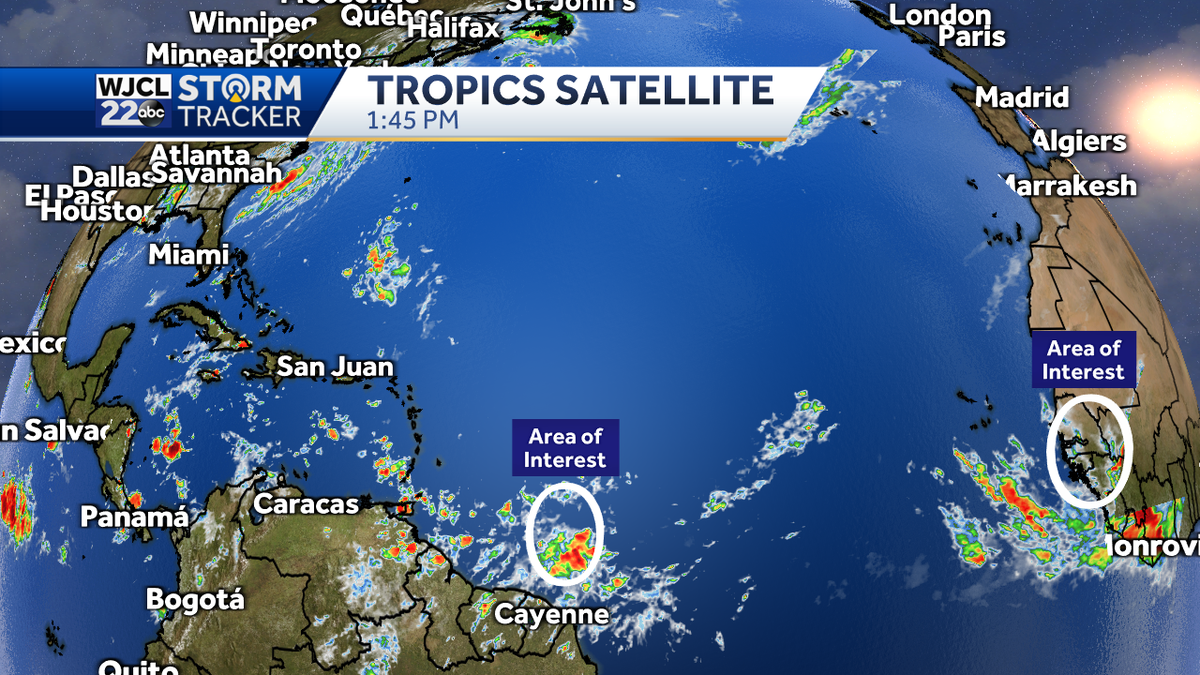 Georgia: 2 storms hundreds of miles away could develop next week