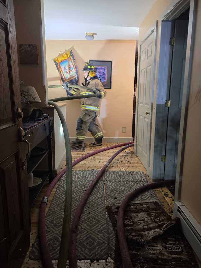 Two people evacuated from burning home in Ferrisburgh