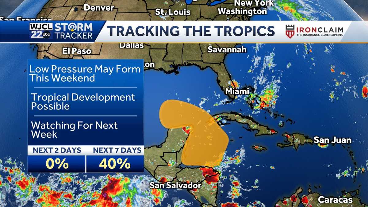 Savannah: Tracking the tropics and possible development