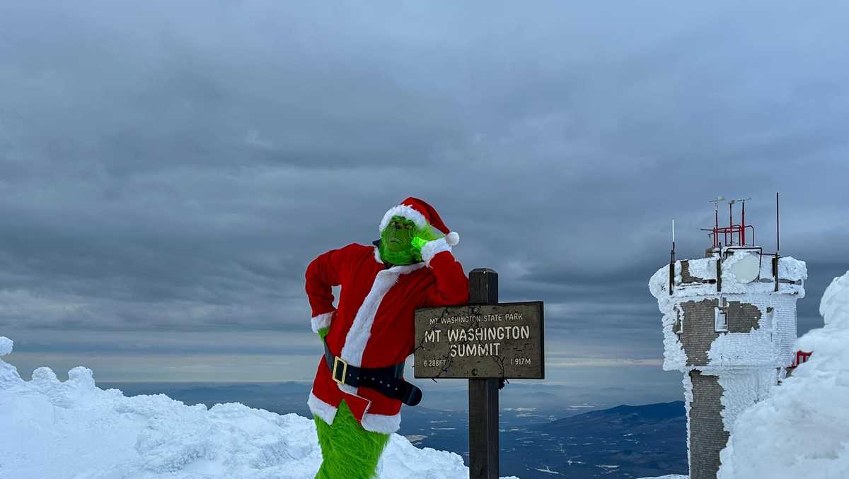 'Grinch' and 'Cindy Lou Who' climb NH's tallest peak