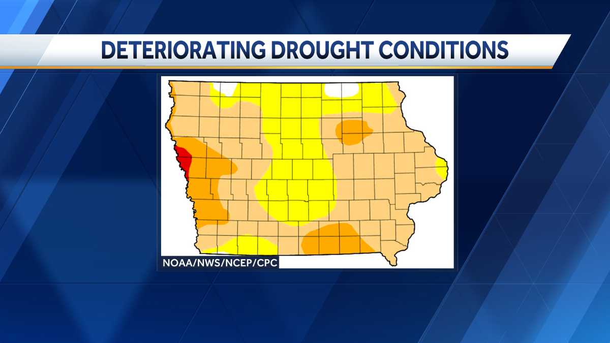 Iowa is experiencing deteriorating drought conditions