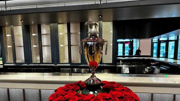 Kentucky Derby 150 trophy has hundreds of rubies, emeralds
