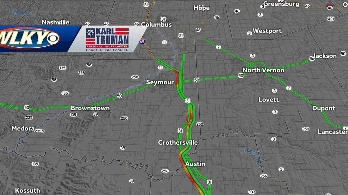 Eclipse traffic: Kentucky and Indiana