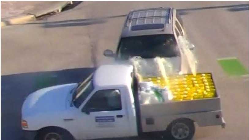 SUV crashes into pool-cleaning truck, driver arrested with suspended ...