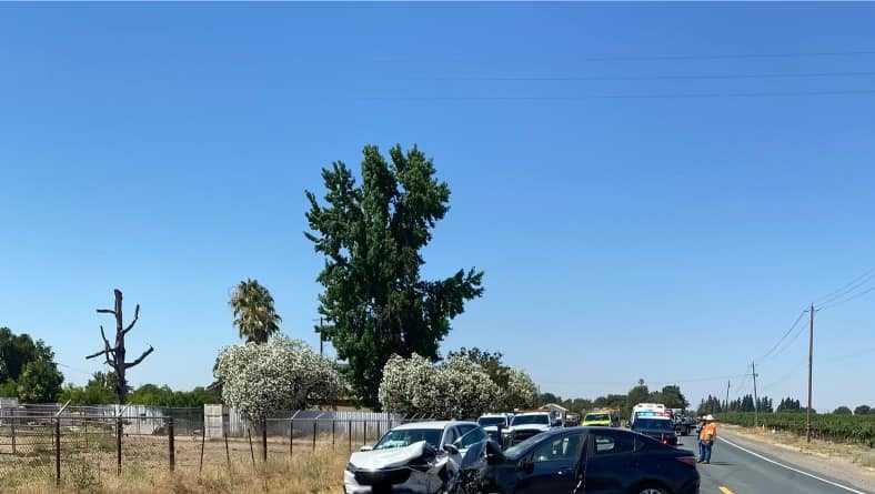 5 people injured after Highway 88 car crash in San Joaquin County