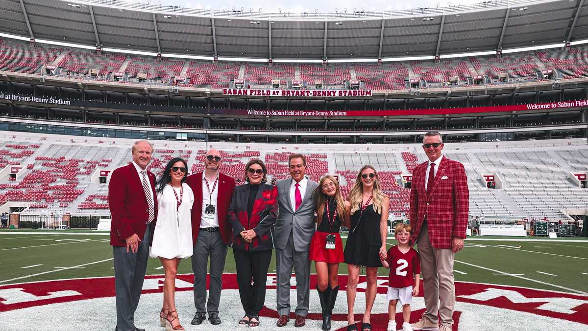 Saban Field is unveiled at Bryant-Denny Stadium