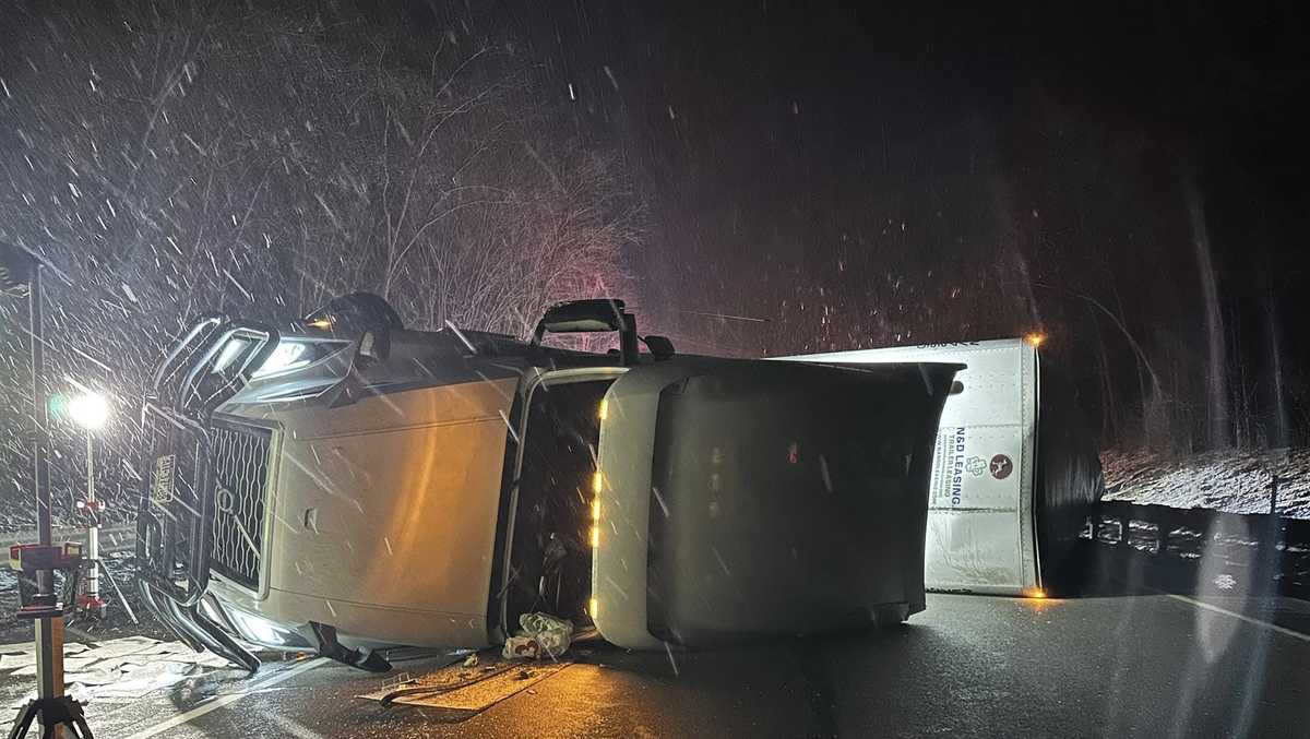 Part of I-80 eastbound shut down following tractor-trailer crash