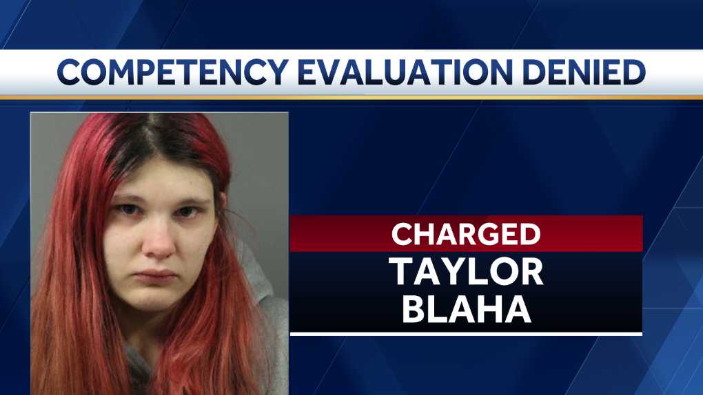 Competency evaluation denied for Taylor Blaha in newborn death case
