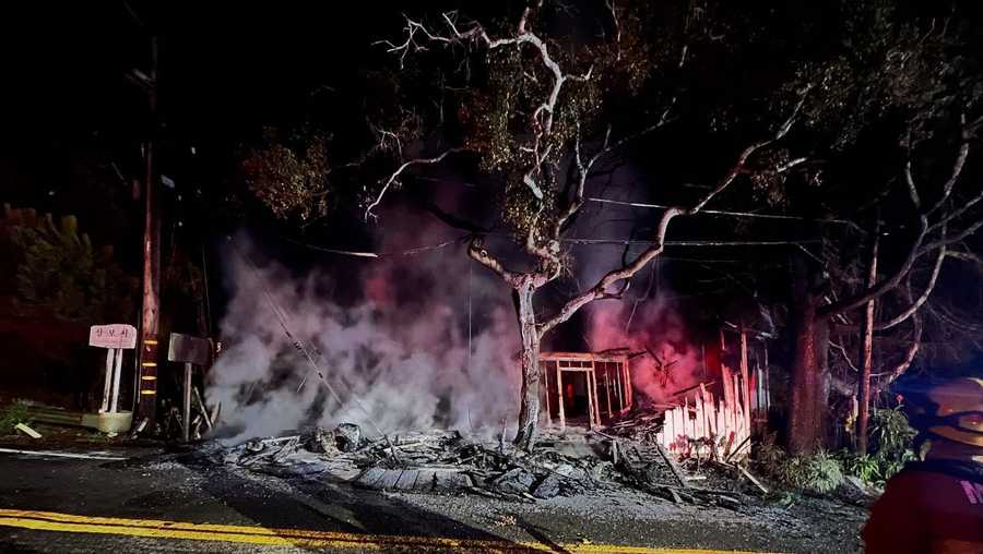 Historic Monterey County building, built in 1858, destroyed by fire