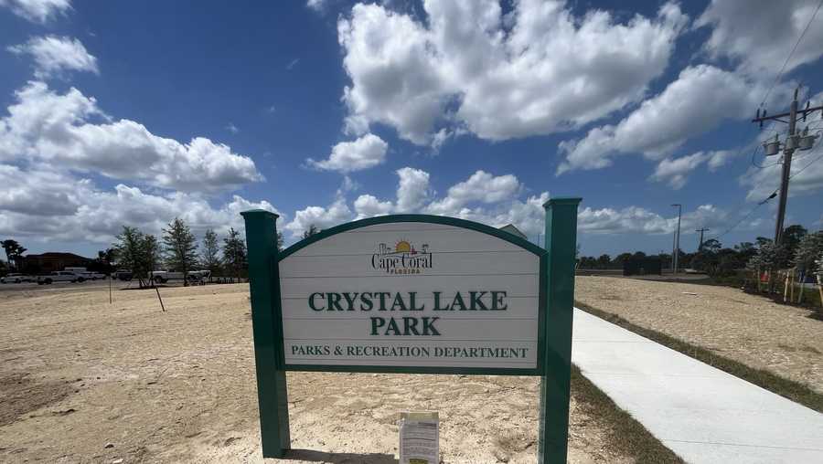 Crystal Lake Park opening soon in Cape Coral