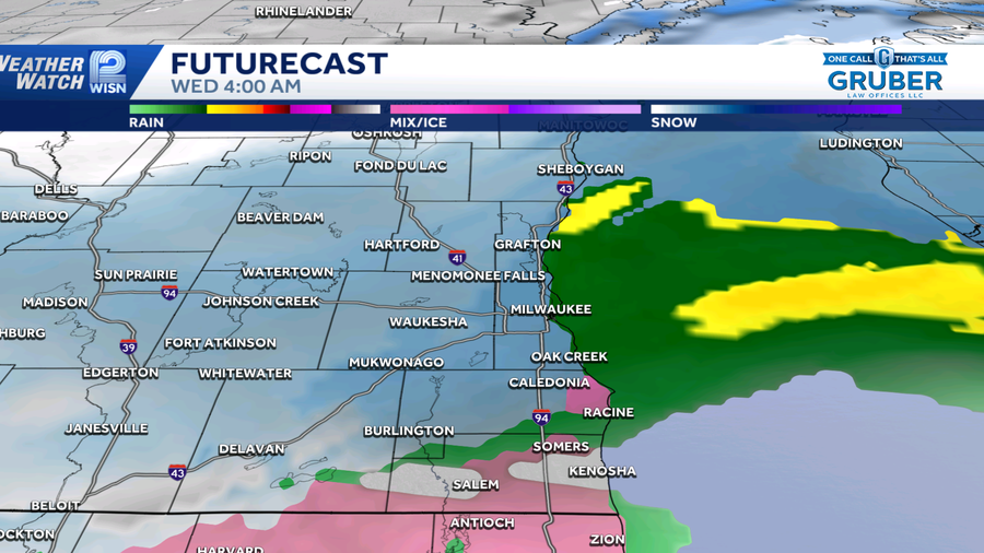 SE Wisconsin hour-by-hour forecast: Tuesday into Wednesday