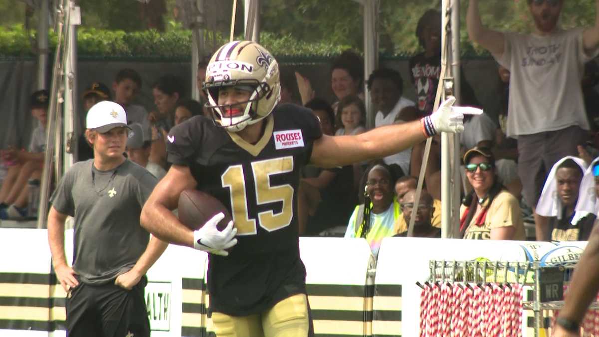VIDEO REPORT: Saints WR Mason Tipton ready to be more than a camp superstar