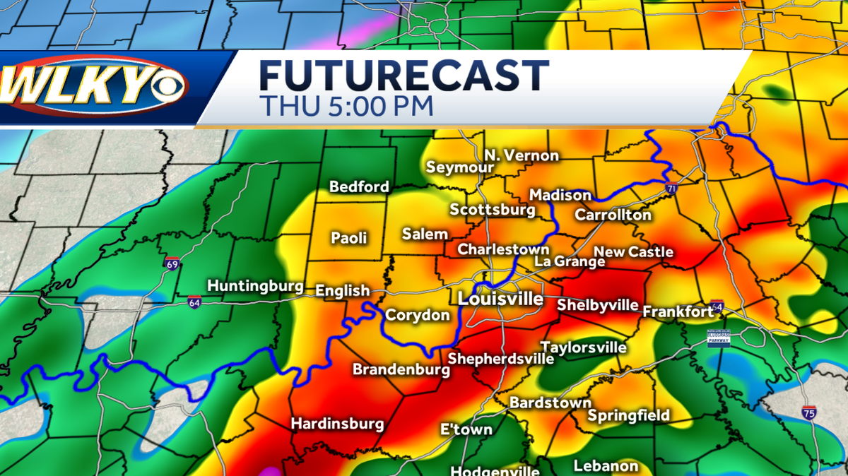 Thursday Weather Timeline