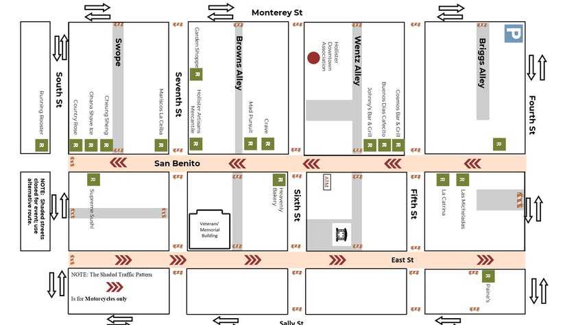 Take a look at the traffic map for the Hollister Independence Rally