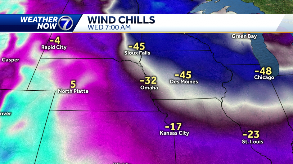 Dangerously cold temperatures Wednesday night, Thursday
