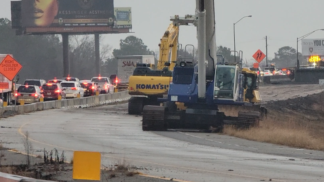 Georgia: Lane closure on I-16 impacting I-95 traffic