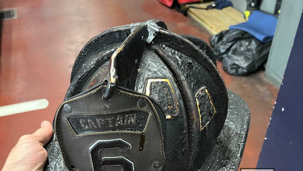 Pictures show damage to firefighters' gear after Portland fire