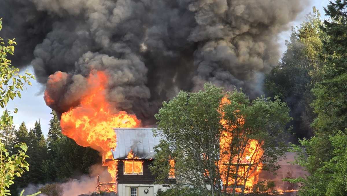 House fire in Dennistown burned long enough for windows to blow out