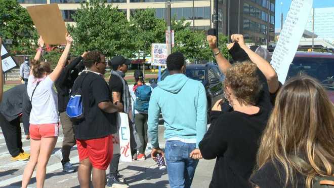 Baltimore protests continue Monday after George Floyd's death