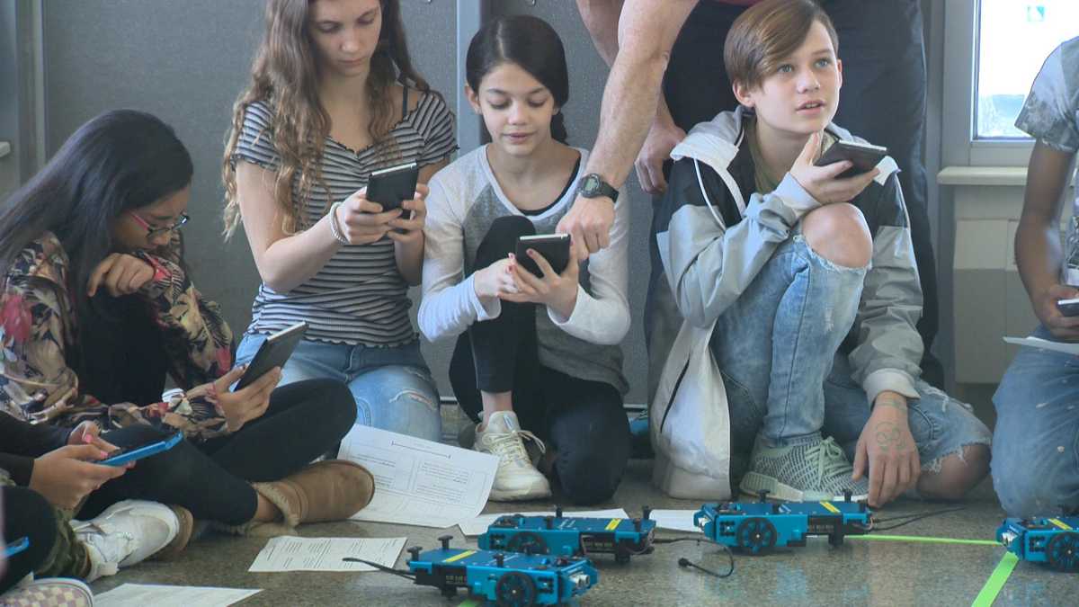 Students learn about programming on World Math Day