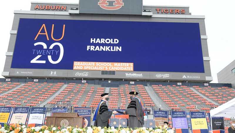 Auburn University's first Black student honored at fall commencement