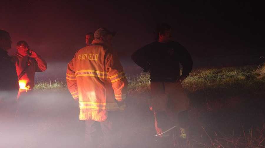Fire chief warns of burning in dry, windy conditions after woods fire ...