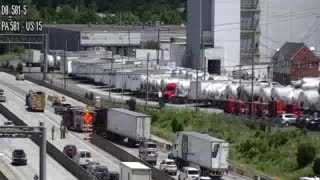 Crash closes part of Route 581