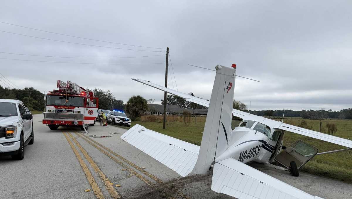 2 injured in single-engine plane crash in DeLand; roads closed