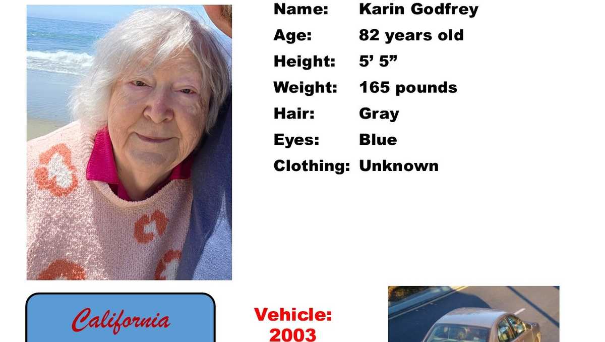 Silver Alert issued for missing woman in Monterey and Santa Cruz counties