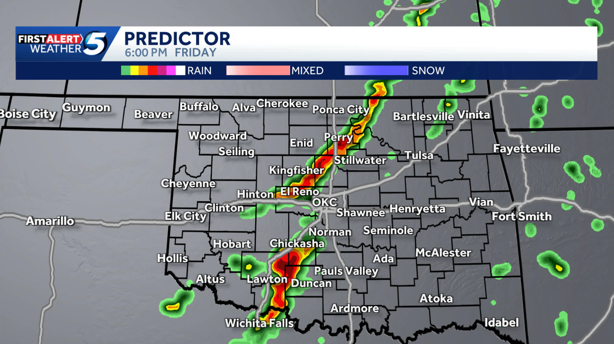 Hour-by-hour forecast: When will Oklahoma see severe storms?