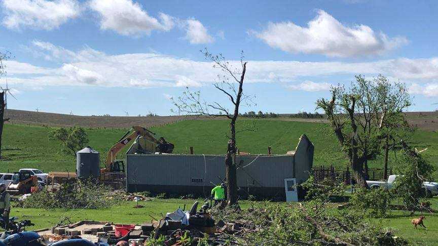 PHOTOS: Tornado touches down in southeast Nebraska