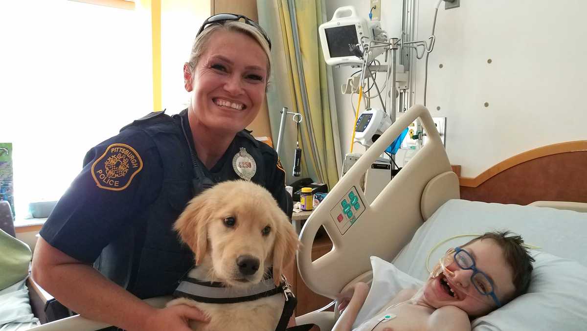Pittsburgh police visit boy at UPMC Children's Hospital of Pittsburgh ...