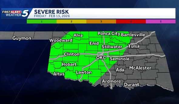 Oklahoma Weather Forecast: Storms expected Friday and Saturday