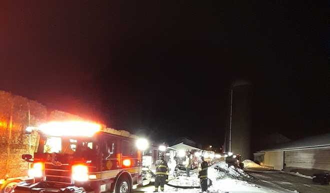 Fireworks ignite Lancaster County, Pa. hay bale fire during Super Bowl ...