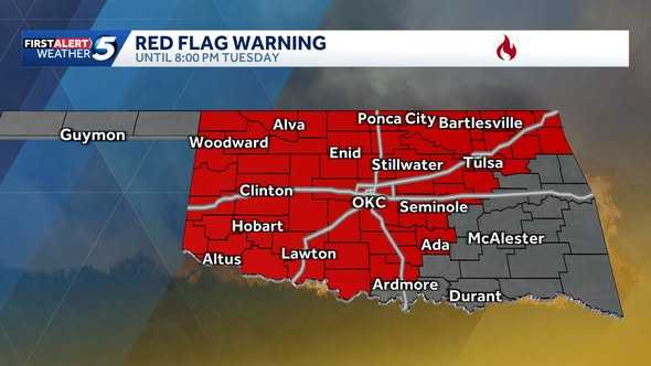 Oklahoma wildfire: Crews battle fires as flames destroy structure
