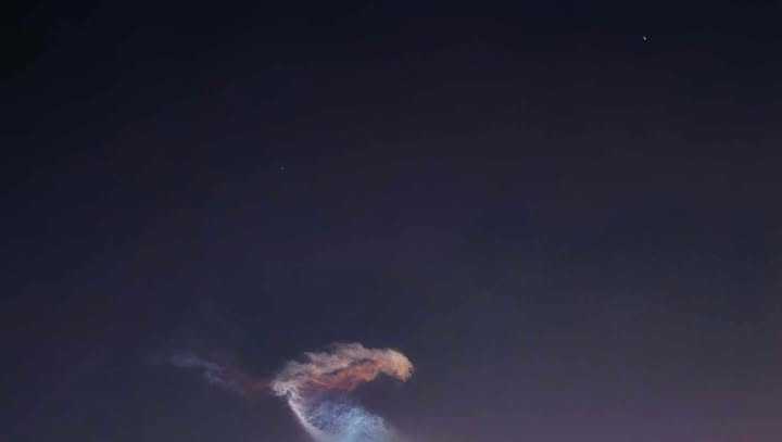 PHOTOS: Space 'jellyfish' illuminates Florida sky after rocket launch
